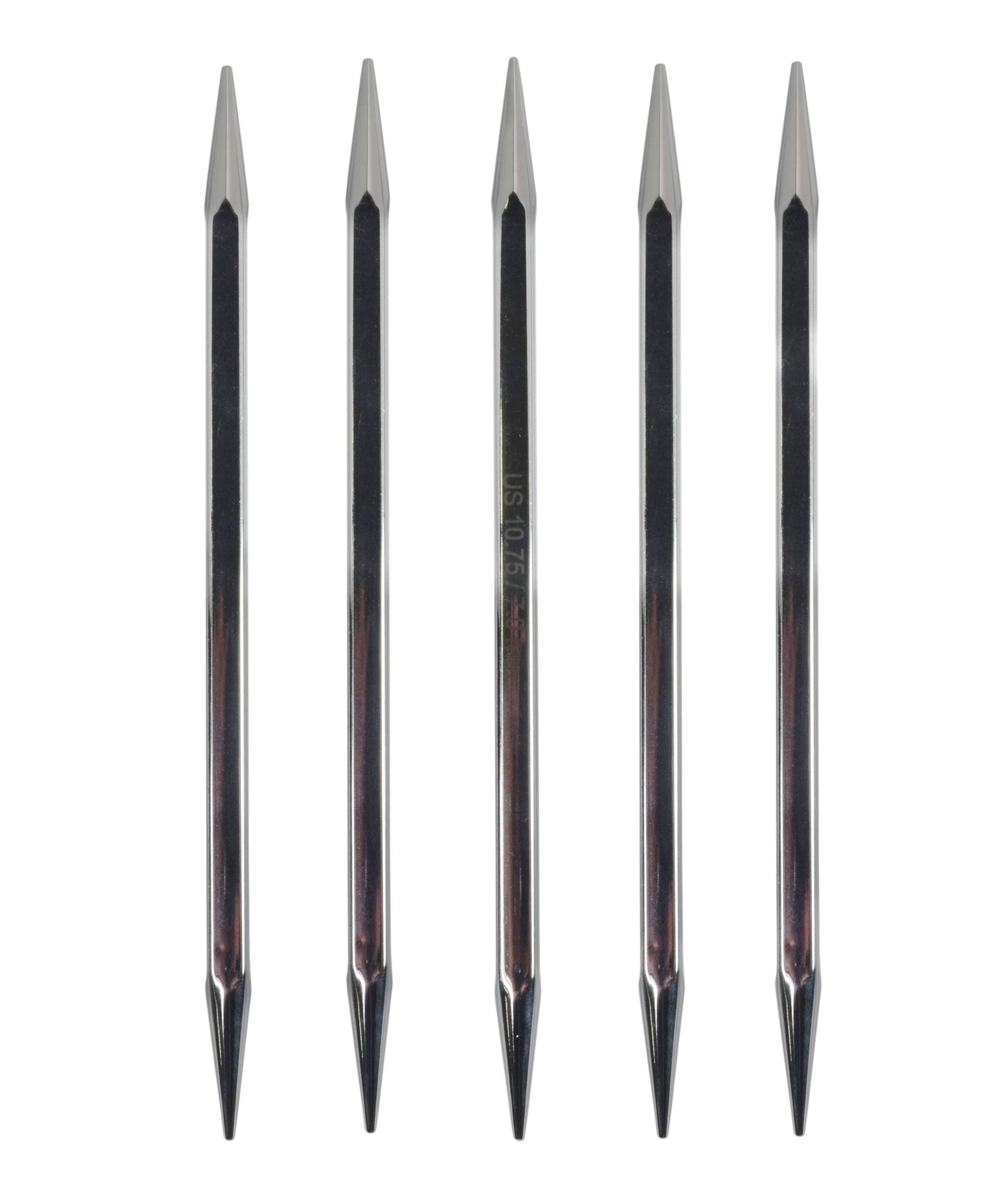 6 Inch Knitter's Pride Nova Platina Cubics Double Pointed Needles