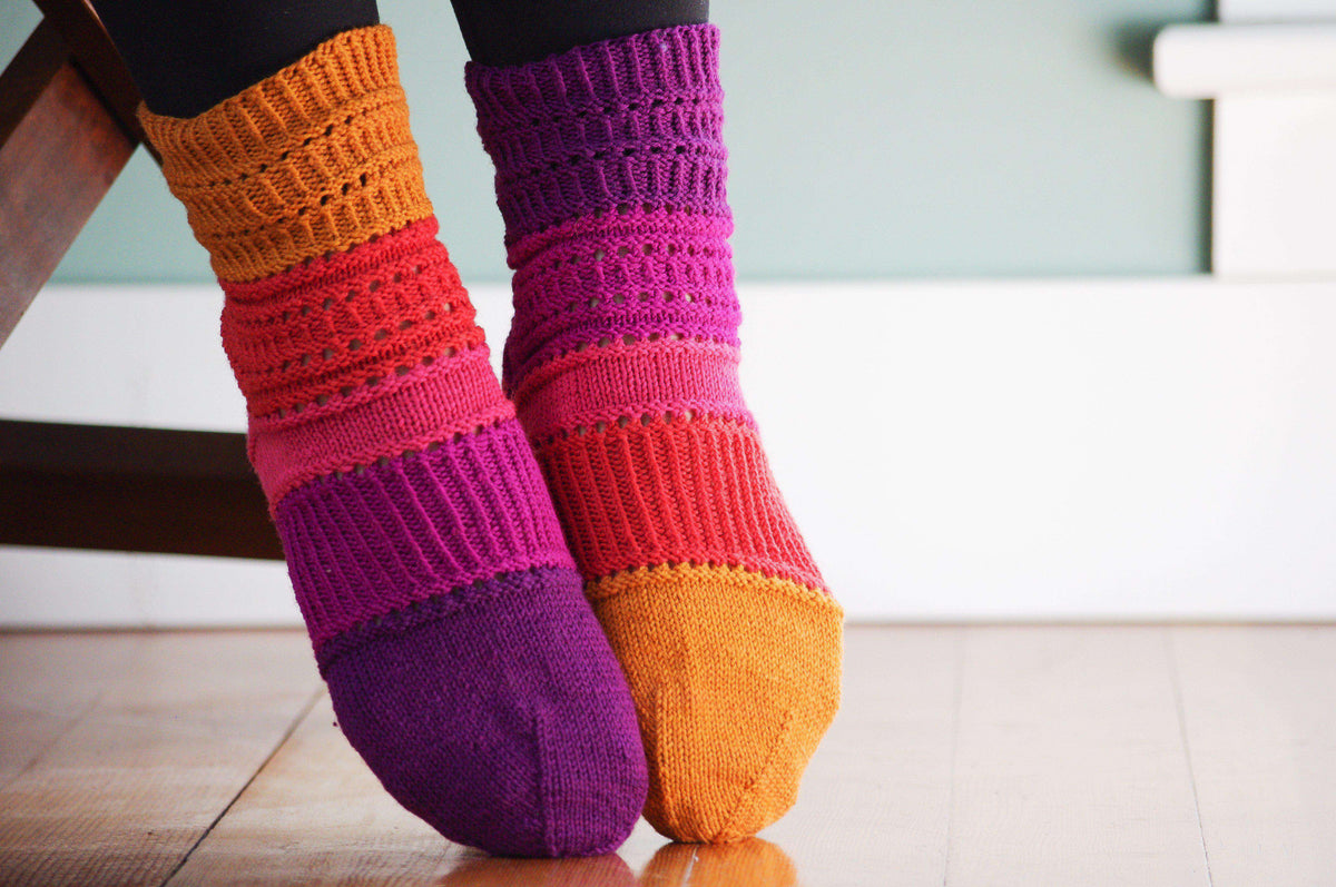 Bander Ridge Socks by Meghan Jones