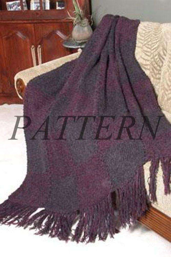 Alpaca Boucle Shadow Afghan Pattern