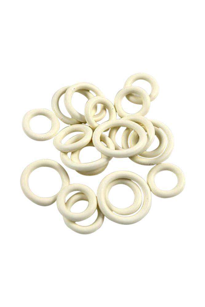 Bryson White Ring Markers Small