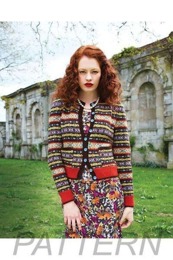 Debbie Bliss 03 Cropped Fair Isle Cardigan PATTERN ONLY