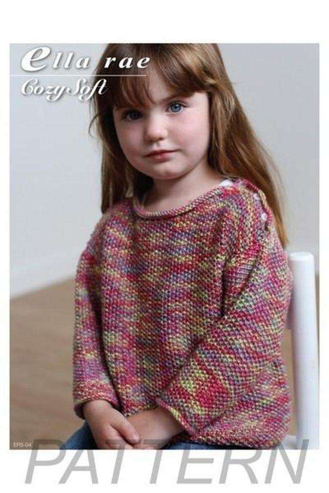 Ella Rae Cozy Soft Moss Stitch Sweater PATTERN ONLY