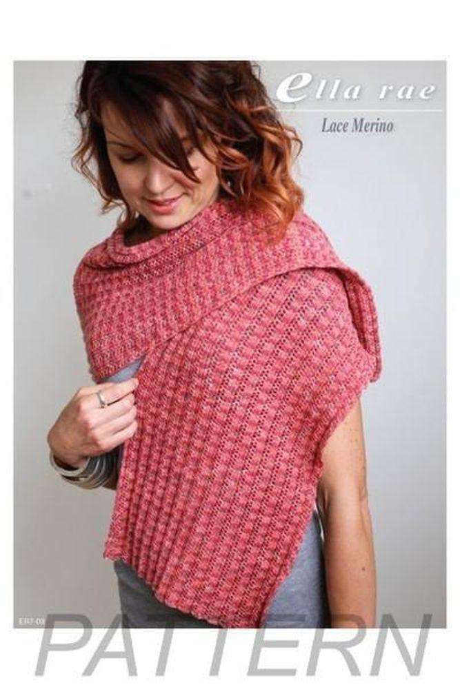 Ella Rae Lace Merino Wrap PATTERN ONLY