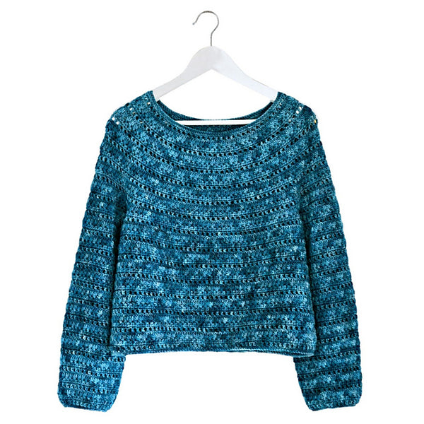 Anemone Crochet Sweater by Lena Fedotova