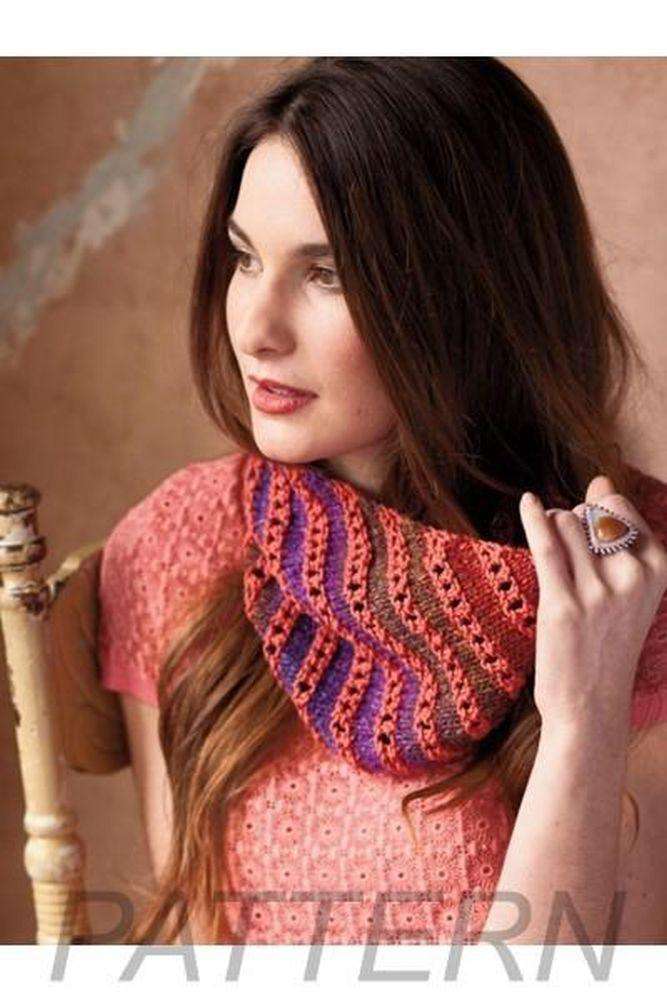 Noro 19 Bias Eyelet Cowl PATTERN ONLY