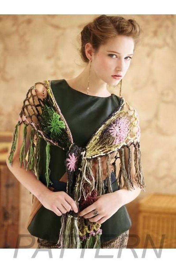 Noro 31 Lacy Motif Shawl PATTERN ONLY